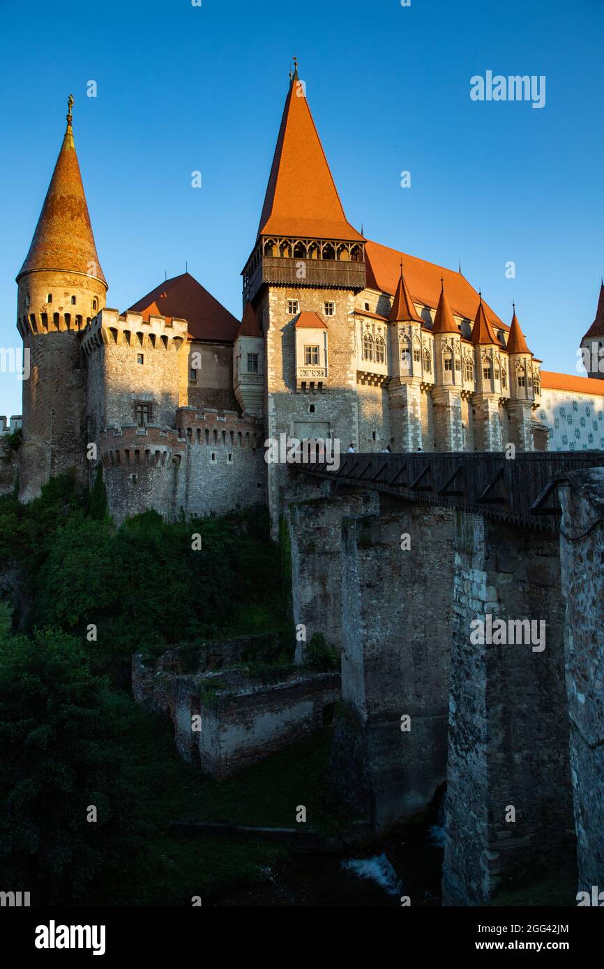 hunedoara Castle, also known a Corvin Castle or Hunyadi Castle, is a ...