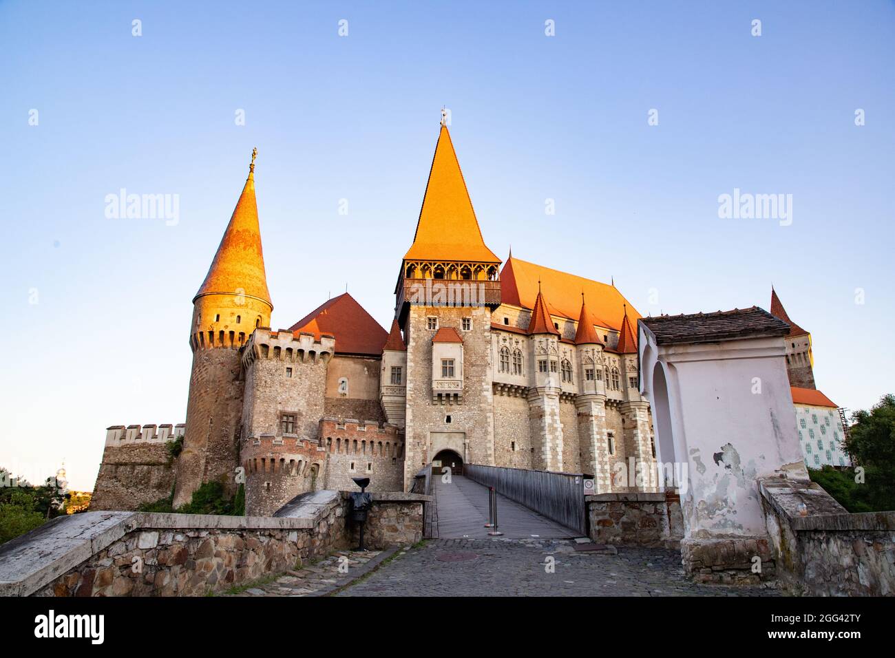 hunedoara Castle, also known a Corvin Castle or Hunyadi Castle, is a ...