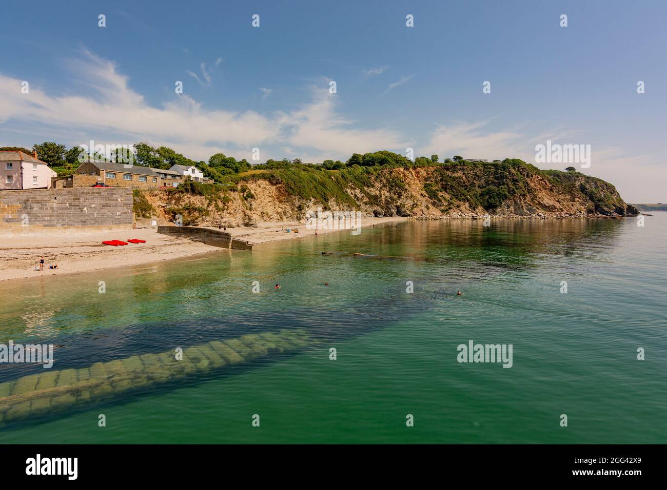 Charlestown Beach - Charlestown, south Cornwall, UK Stock Photo - Alamy