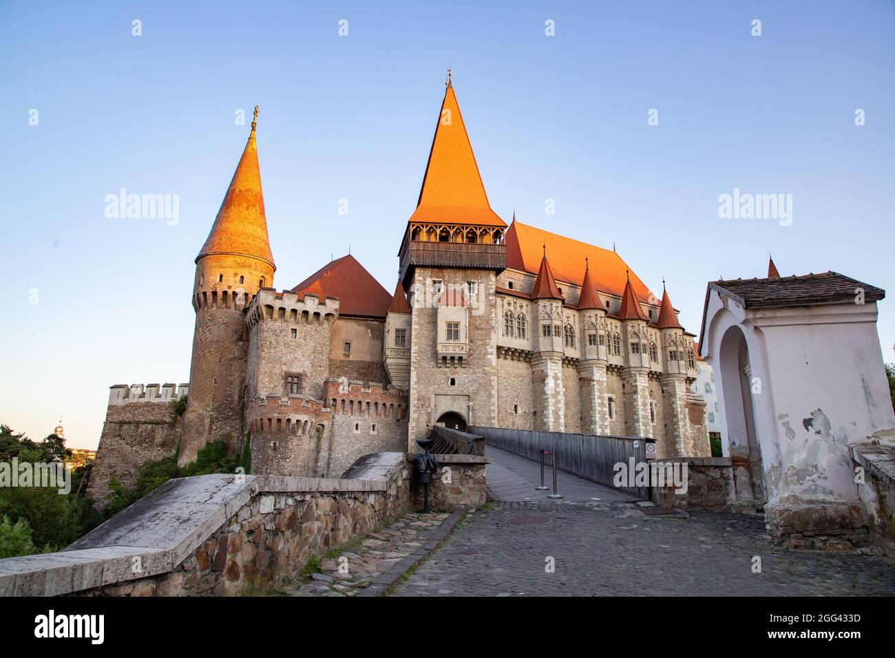 hunedoara Castle, also known a Corvin Castle or Hunyadi Castle, is a ...