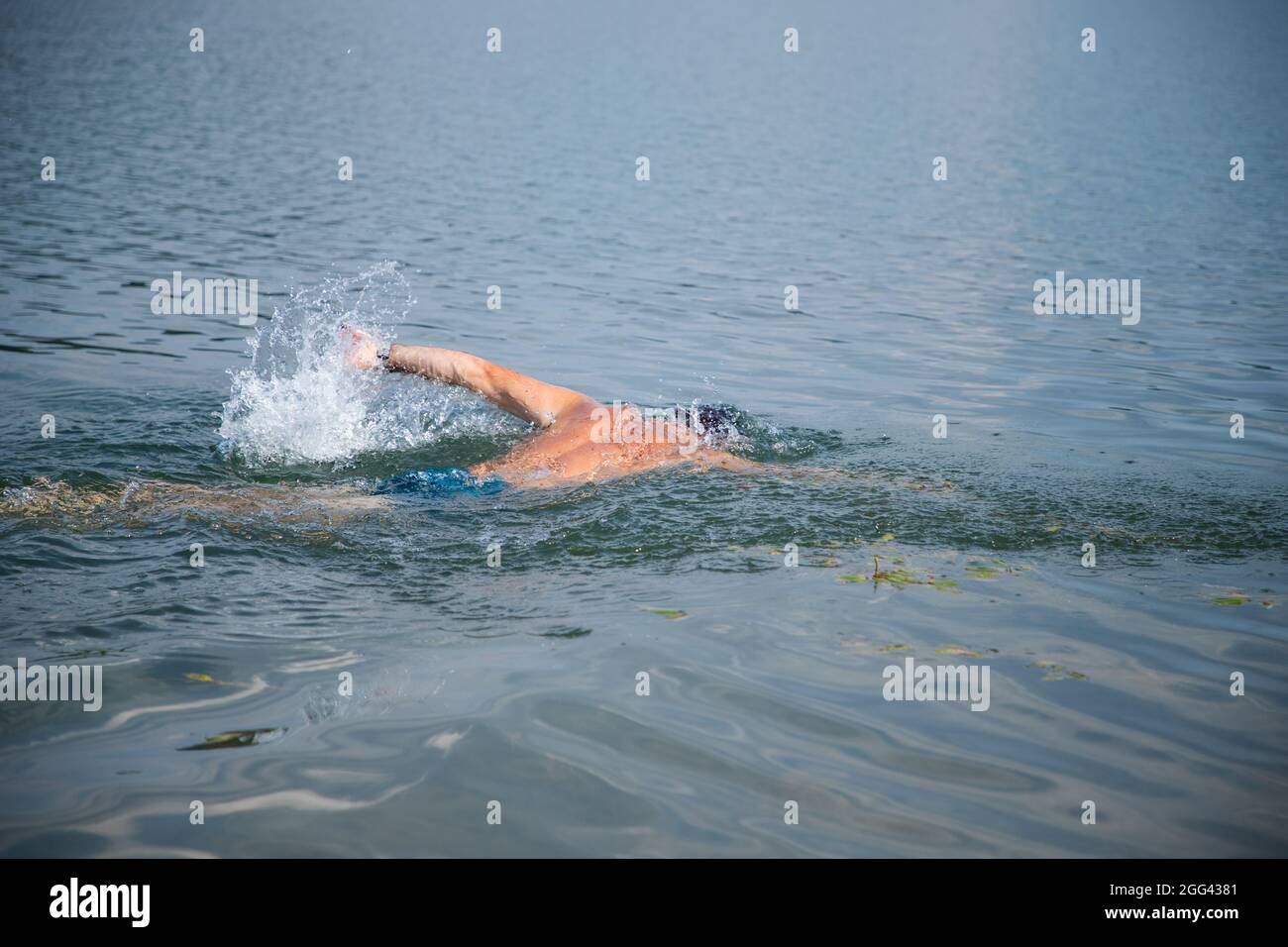 Swimming freestyle river hi-res stock photography and images - Alamy