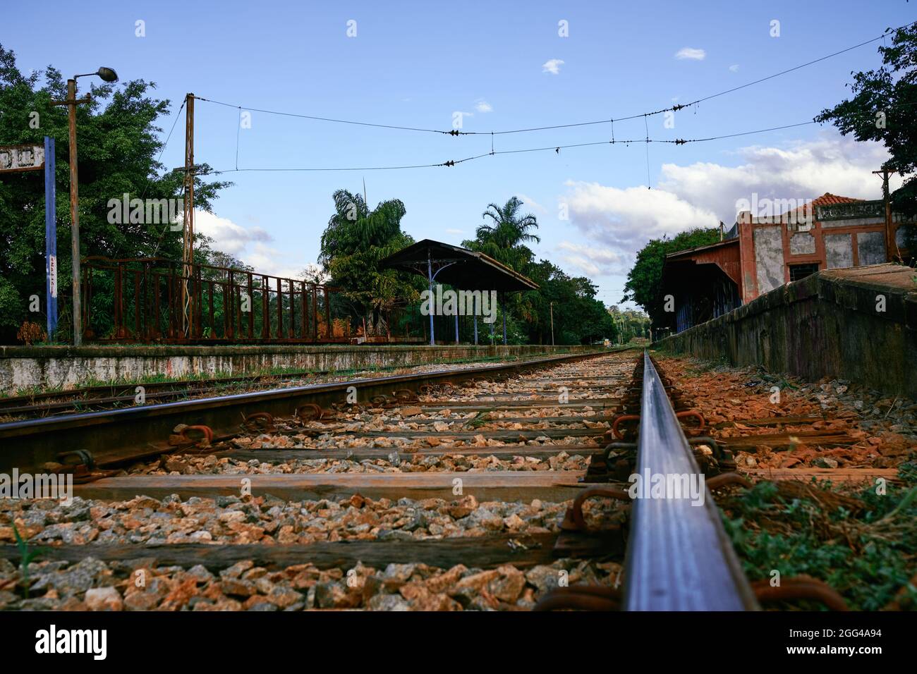 Old and abandoned railway in the city of Vinhedo, Sao Paulo - Brazil ...