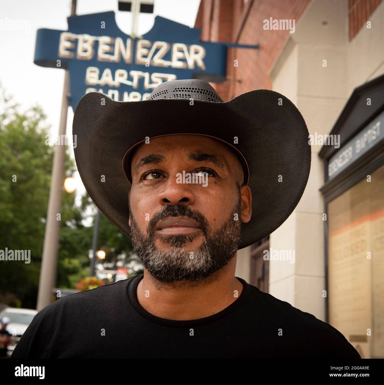Atlanta, Georgia, USA. 28th Aug, 2021. Marcus Flowers, an U.S. Army ...