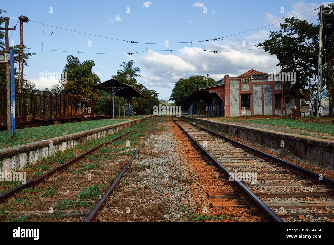 Old and abandoned railway in the city of Vinhedo, Sao Paulo - Brazil ...