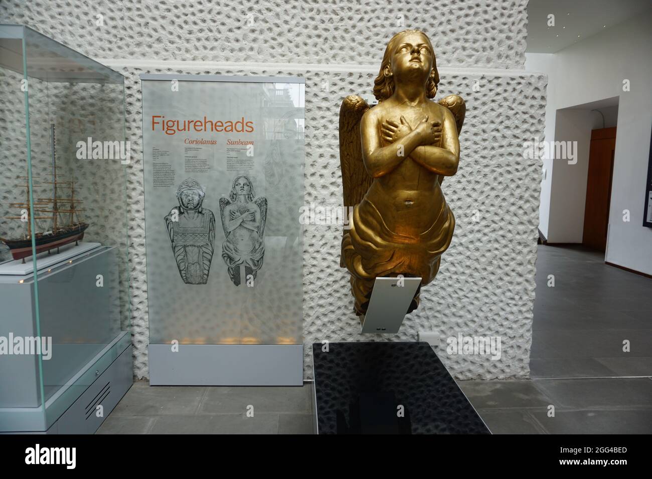 Ship Figurehead of The Child Angel at The National Maritime Museum ...