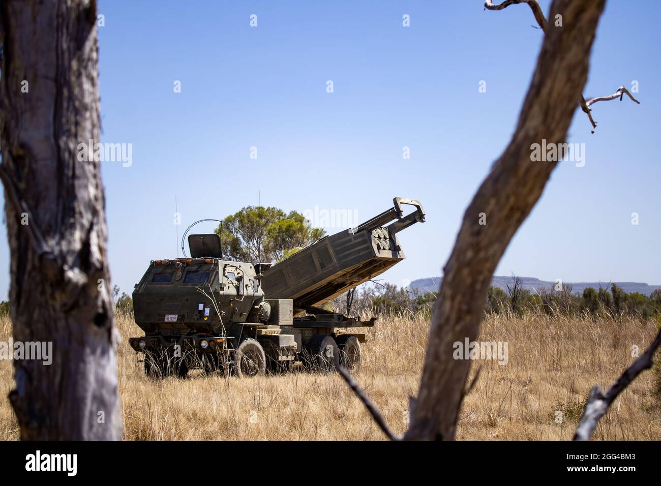 A High Mobility Artillery Rocket System assigned to Marine Rotational ...