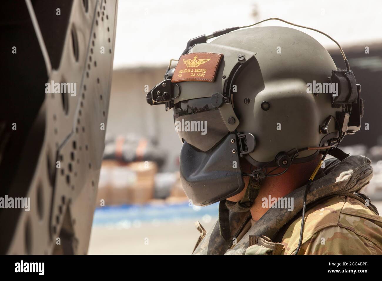 Ssg. Nicholas Endres of 1-228 Bravo Company, poses for photo at Port-au ...