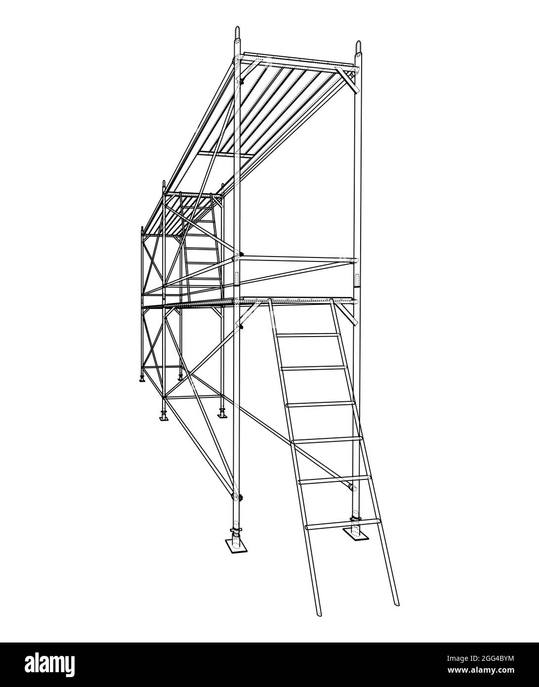 Prefabricated scaffolding. Vector Stock Vector Image & Art - Alamy
