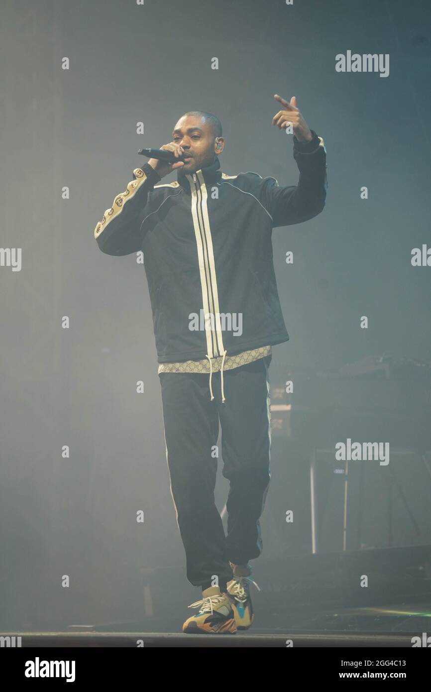 London, UK. 28th August, 2021. Kano performing live on stage at All ...