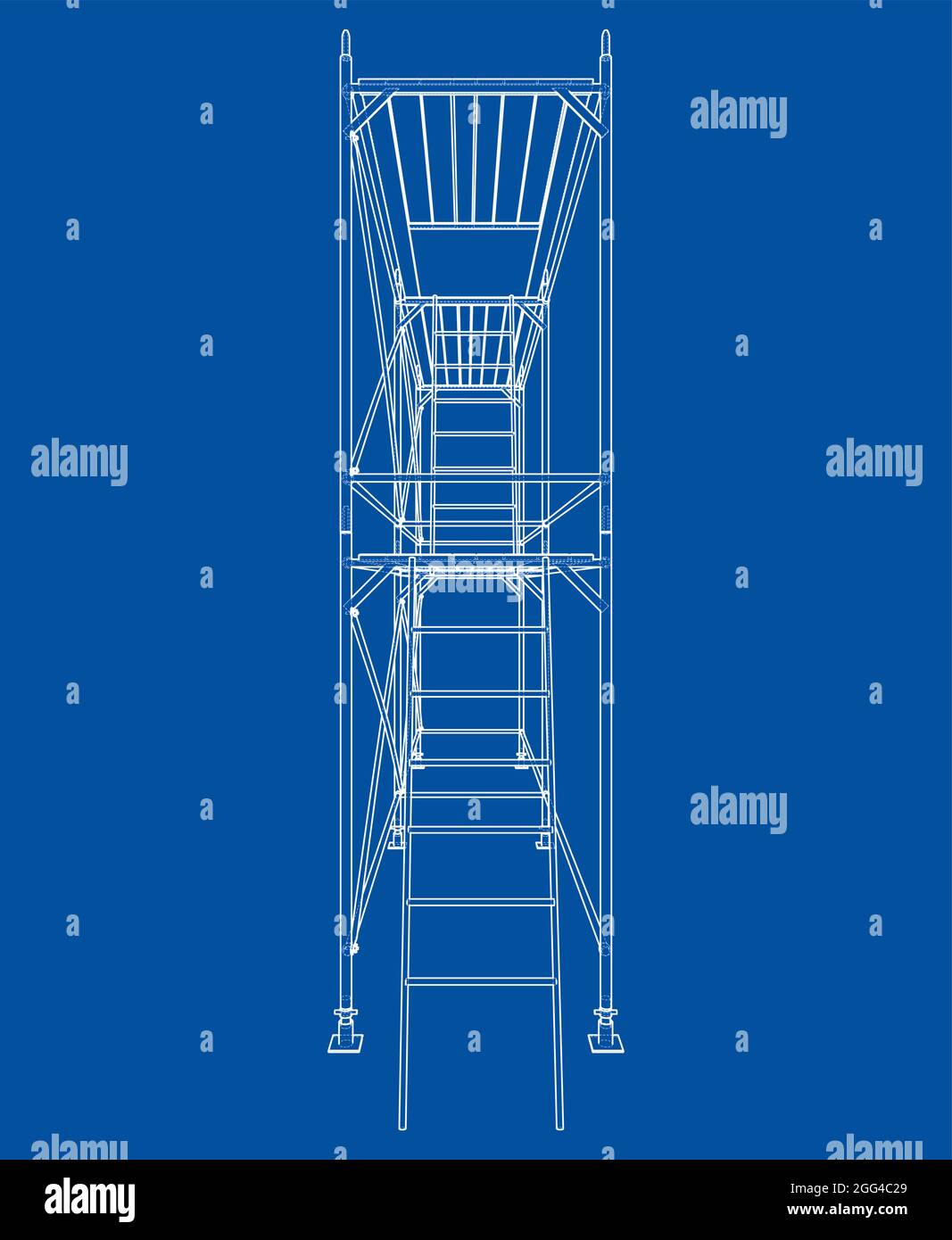 Prefabricated scaffolding. Vector Stock Vector Image & Art - Alamy