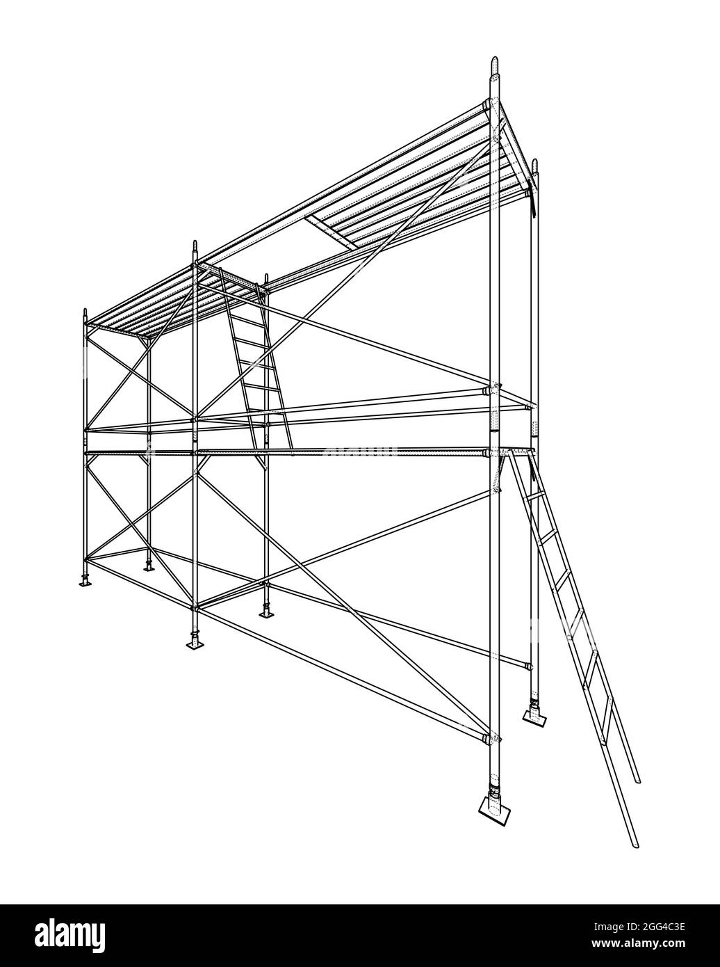 Prefabricated scaffolding. Vector Stock Vector Image & Art - Alamy