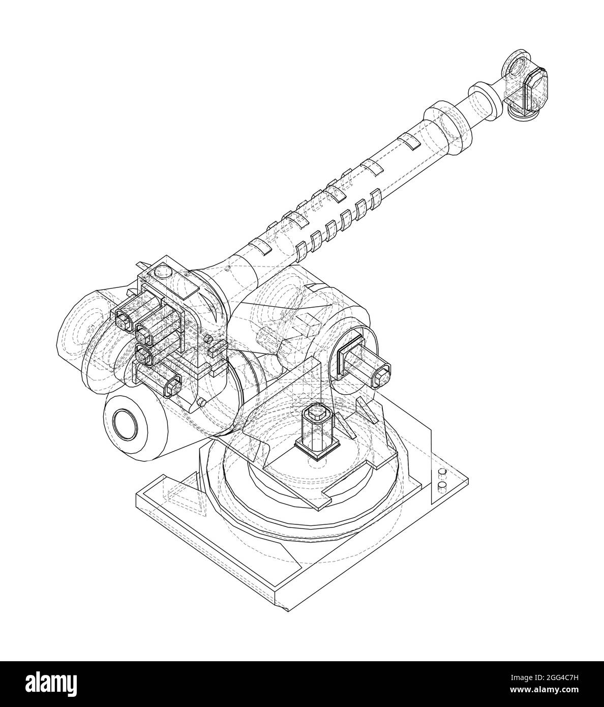 Industrial Robotic Arm. Vector Stock Vector Image & Art - Alamy