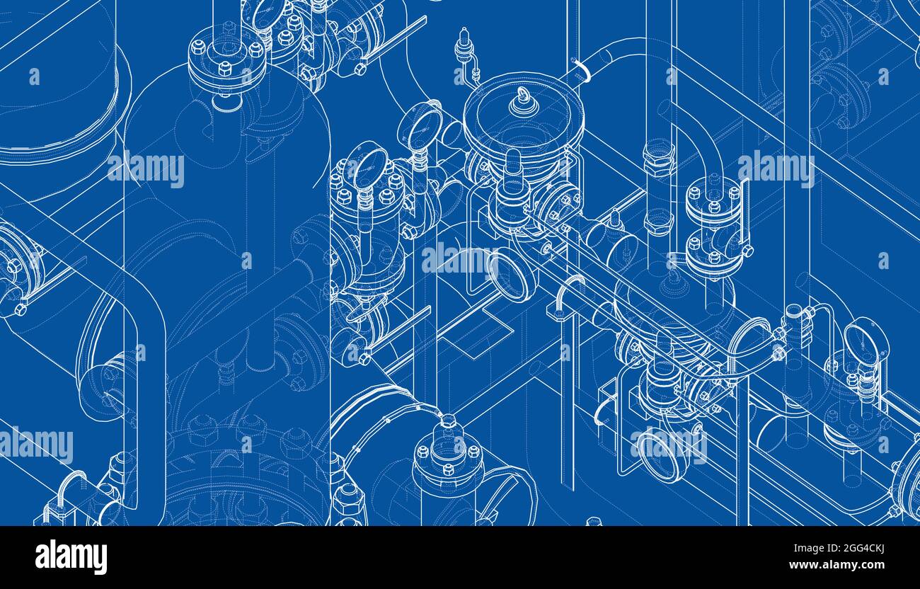 Valves and other industrial equipment. Vector Stock Vector Image & Art ...