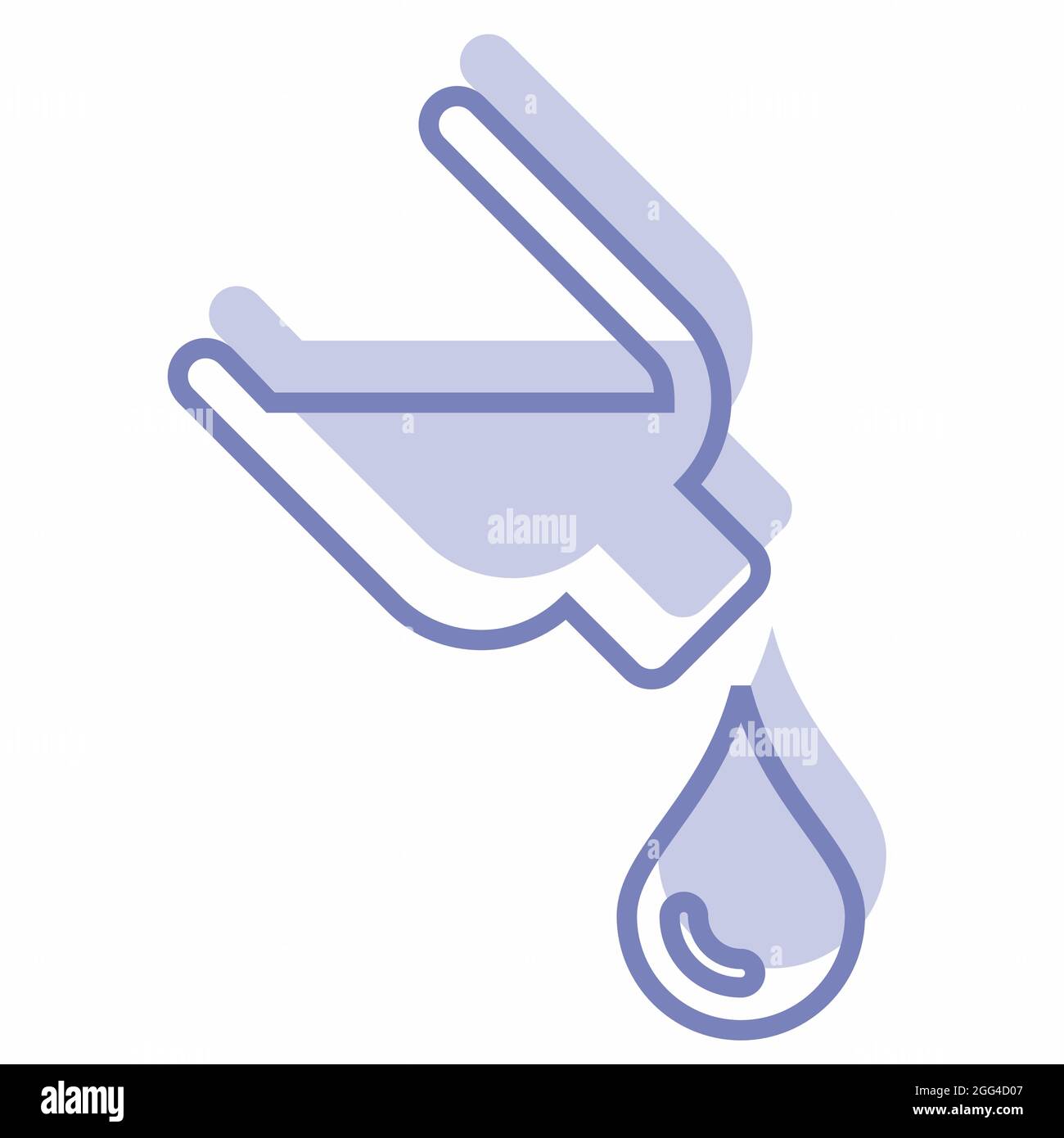 Icon Vector of Drop 2 - Two Tone Style - Simple illustration, Editable ...