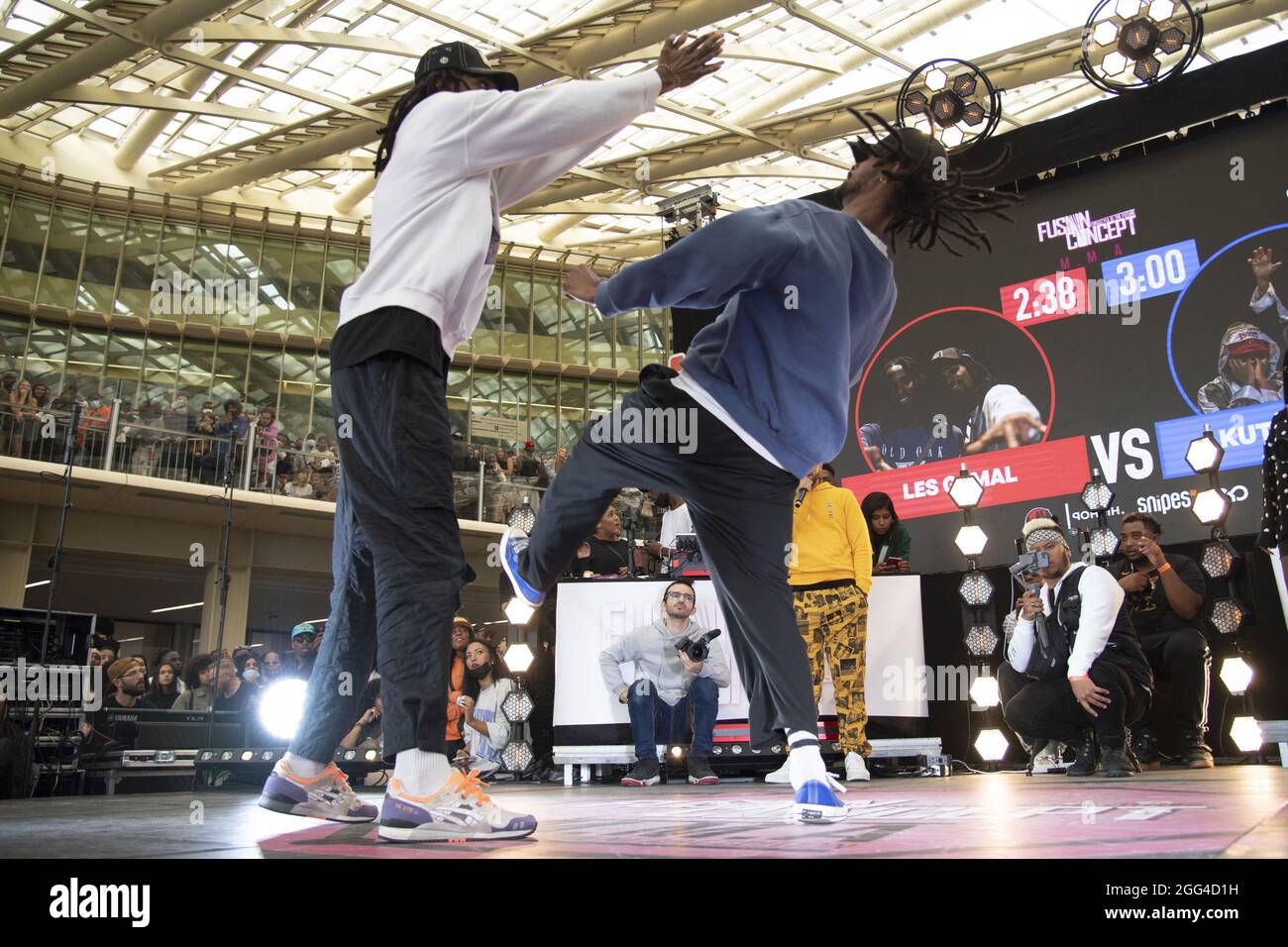 Dancers performing during the Fusion Concept MMA dance competition at ...