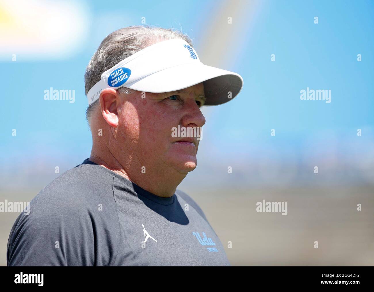 August 28, 2021 UCLA Bruins head coach Chip Kelly in action during the ...