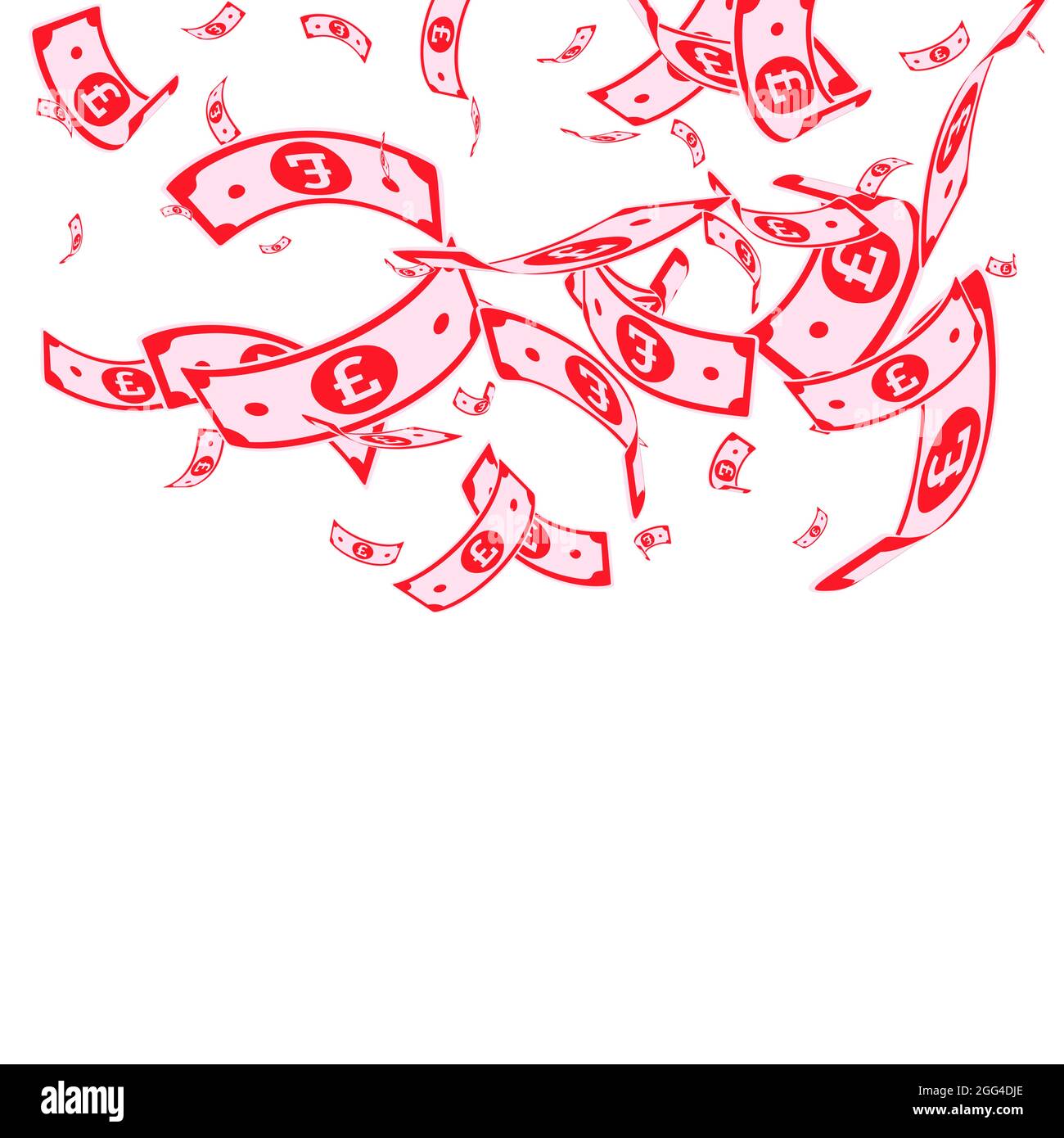 British notes money falling Stock Vector Images - Alamy