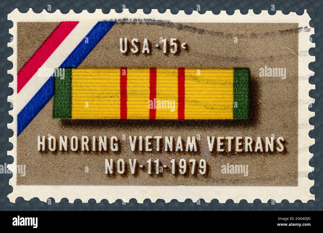 Honoring Vietnam Veterans Service Medal Postage Stamp. Vietnam Veterans ...
