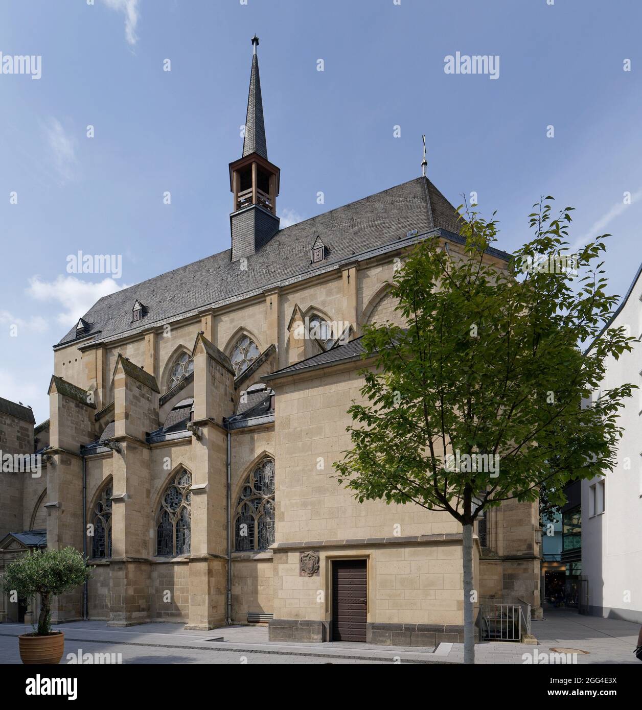 little gothic protestant church Antoniterkirche in the oldtown cologne ...