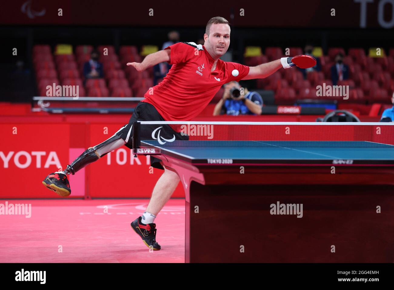 Tokyo, Japan. 28th Aug, 2021. Peter Rosenmeier (DEN) Table Tennis : Men ...