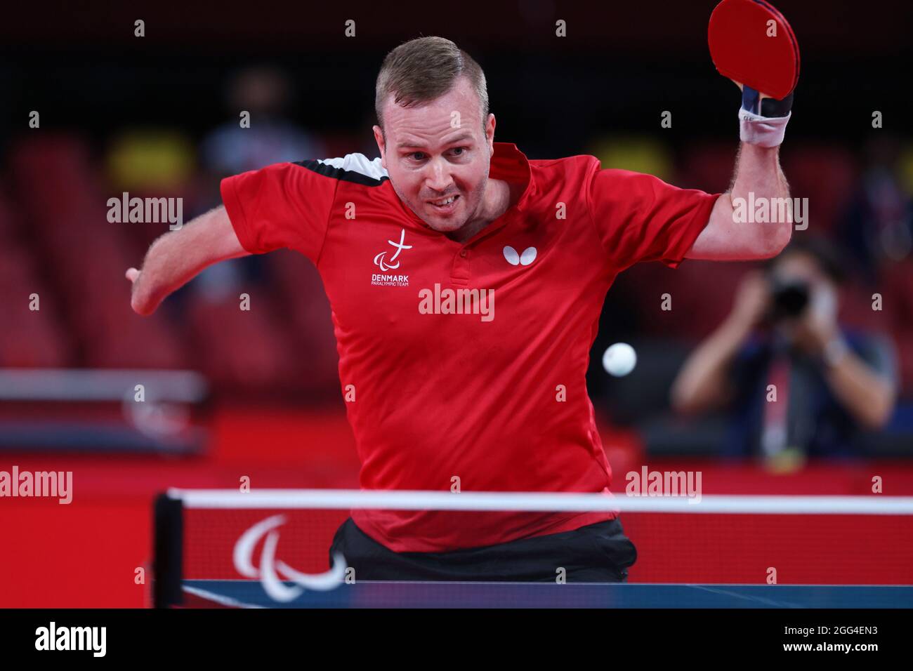 Tokyo, Japan. 28th Aug, 2021. Peter Rosenmeier (DEN) Table Tennis : Men ...