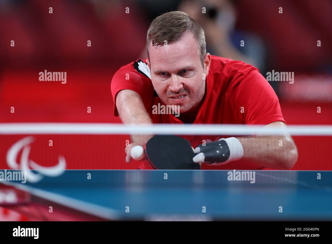 Tokyo, Japan. 28th Aug, 2021. Peter Rosenmeier (DEN) Table Tennis : Men ...