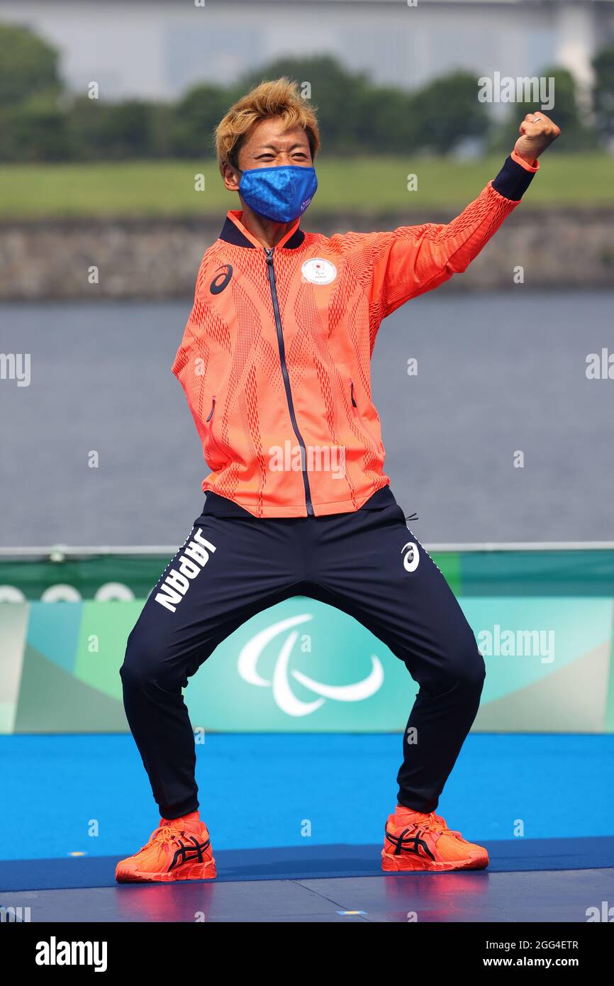 Tokyo, Japan. 28th Aug, 2021. Hideki Uda (JPN) Triathlon : Men's PTS4 ...