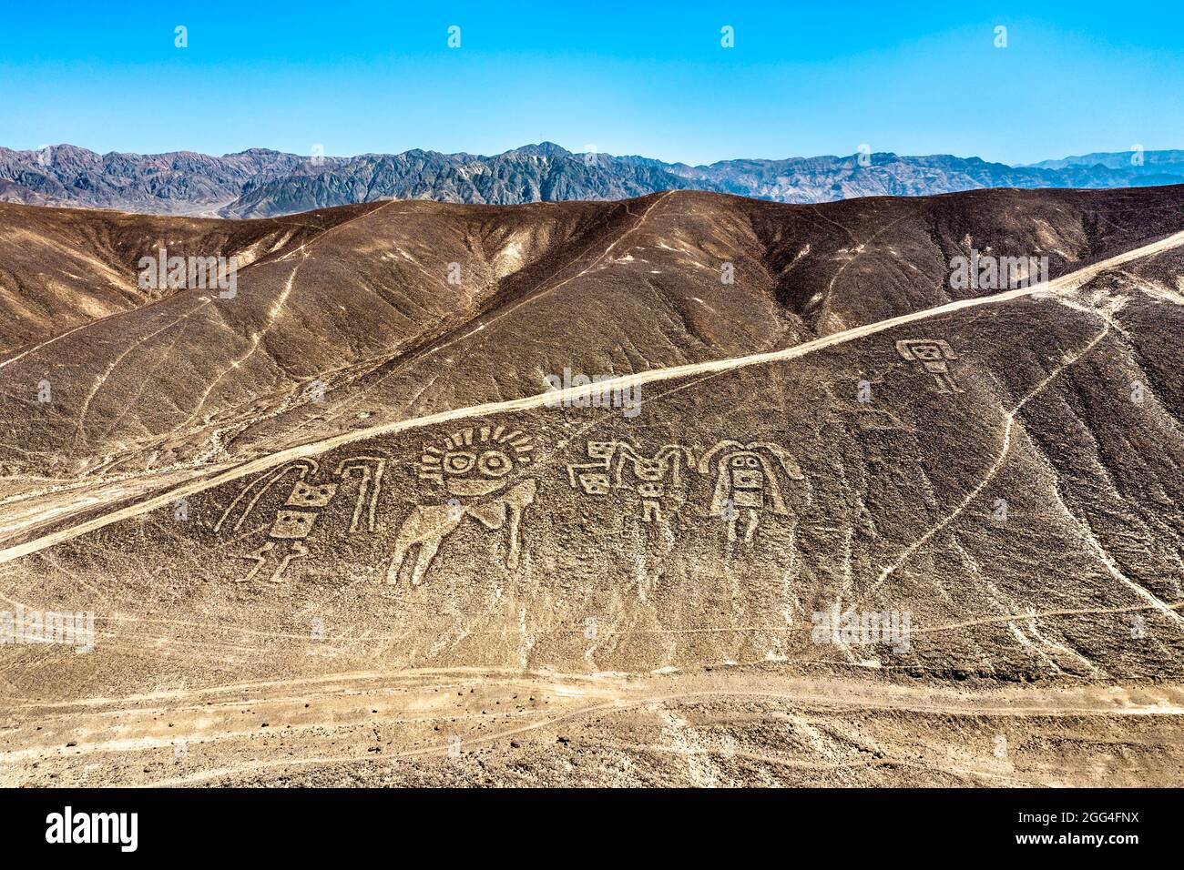 Aerial View of Palpa Geoglyphs in Peru Stock Photo - Alamy
