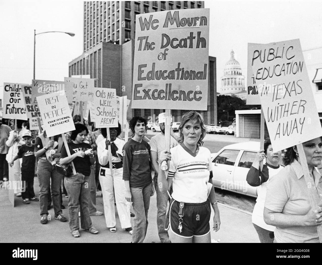Teachers protest usa Black and White Stock Photos & Images - Alamy
