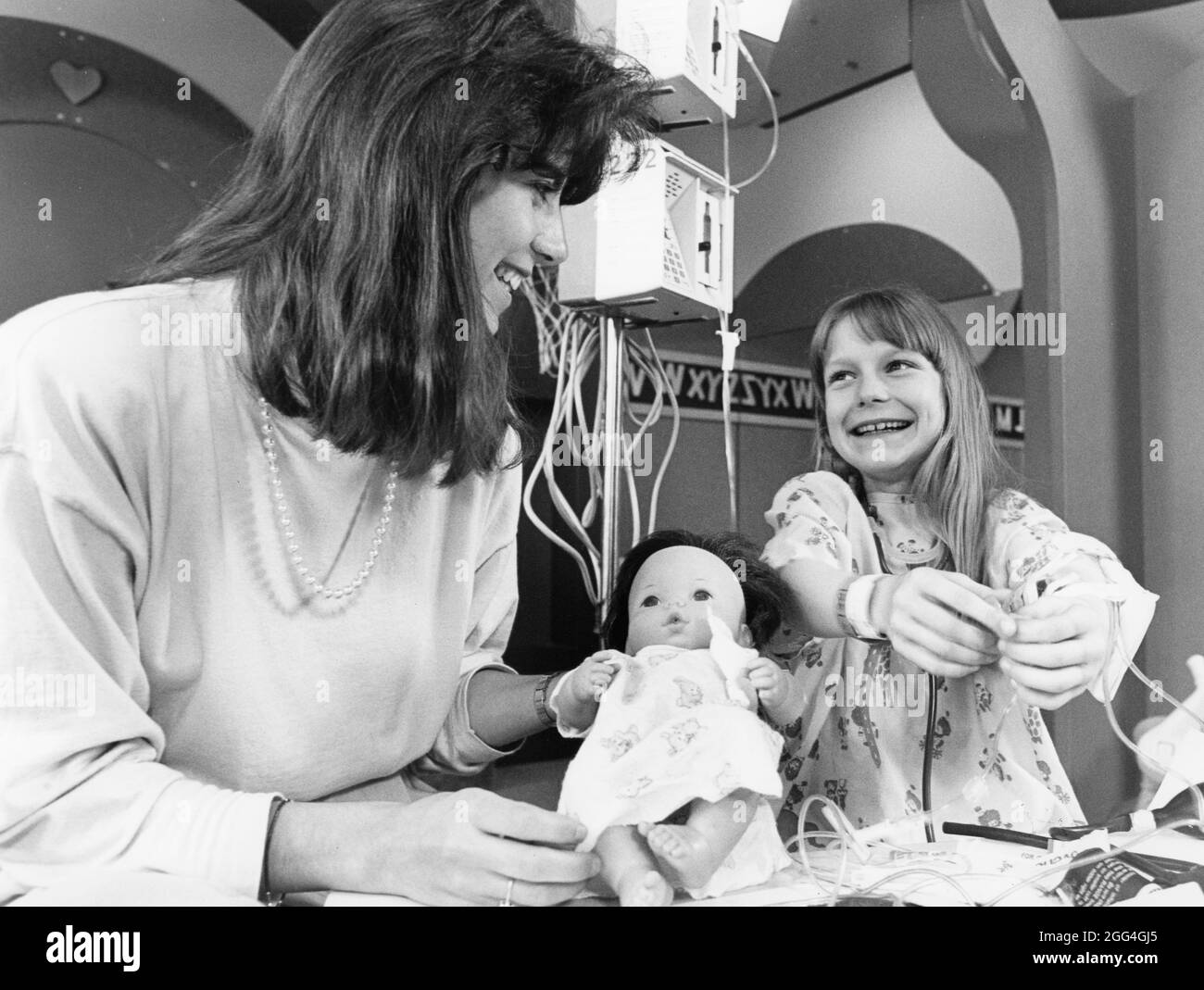 Child life specialist Black and White Stock Photos & Images - Alamy