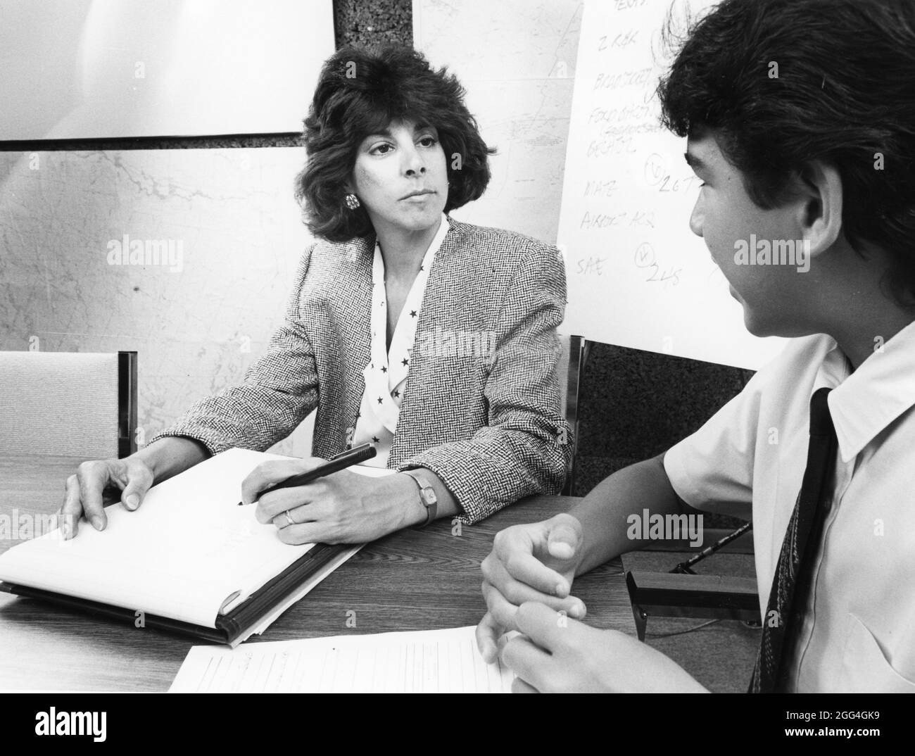 Teen interviewing for job hi-res stock photography and images - Alamy