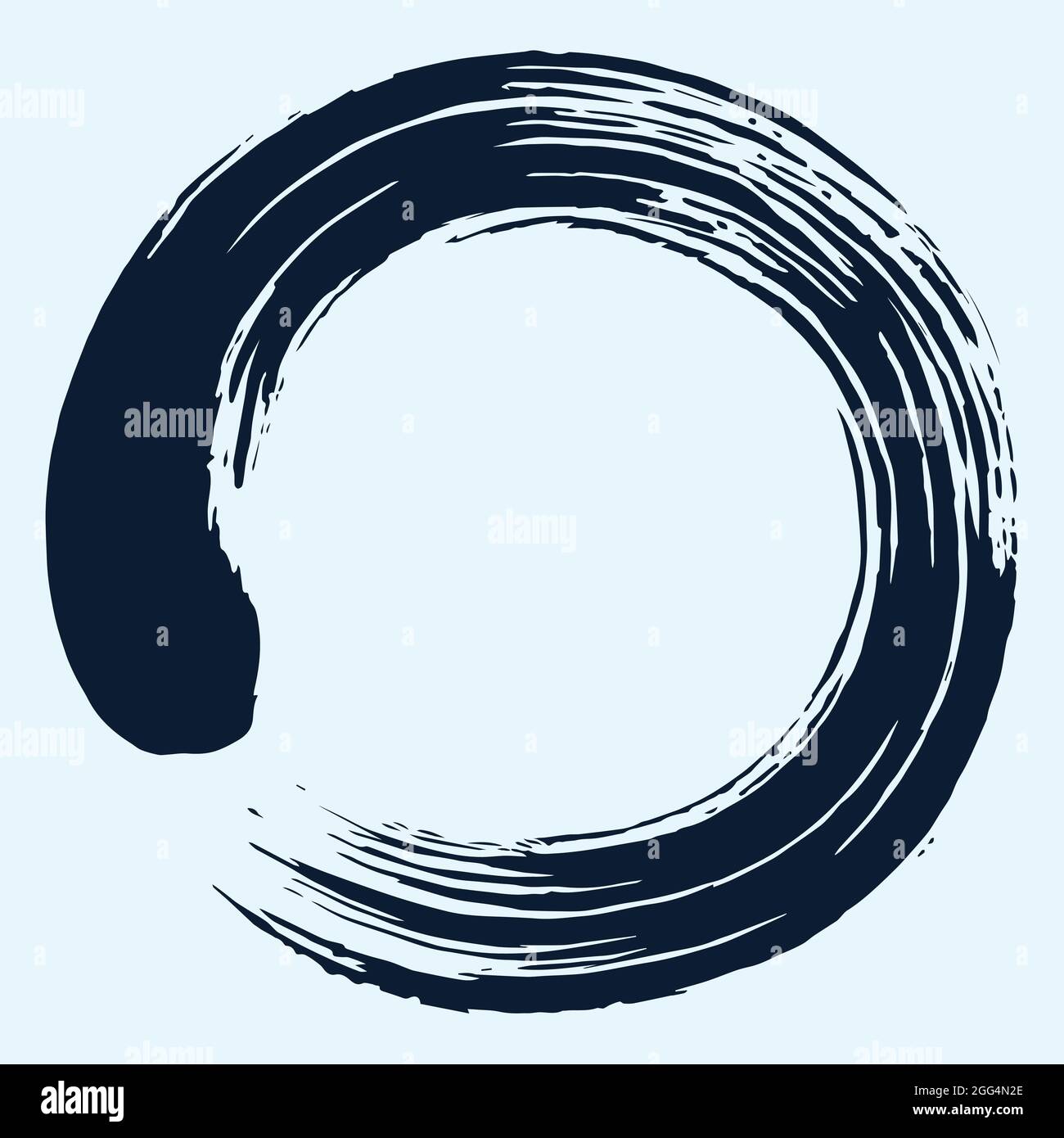 Circle Enso Zen Brush Vector Illustration Icon Design Stock Vector ...