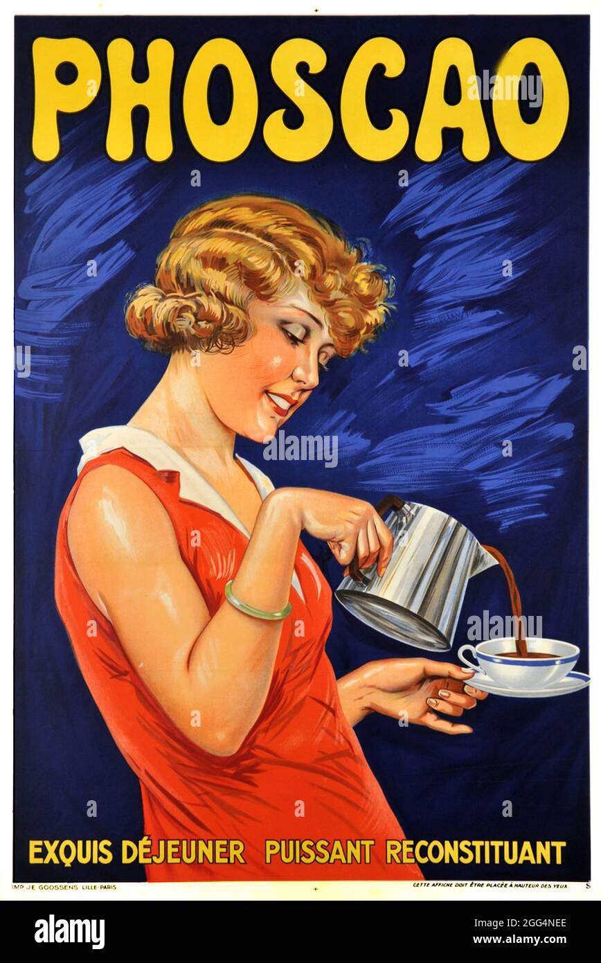 Vintage cacao poster hi-res stock photography and images - Alamy