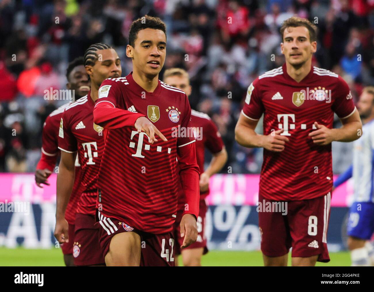 Jamal musiala bayern munich celebrates hi-res stock photography and ...