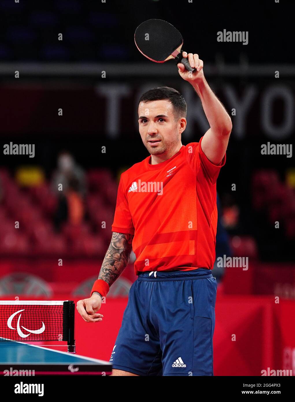 Great Britain's William Bayley reacts after losing the Men's Singles ...