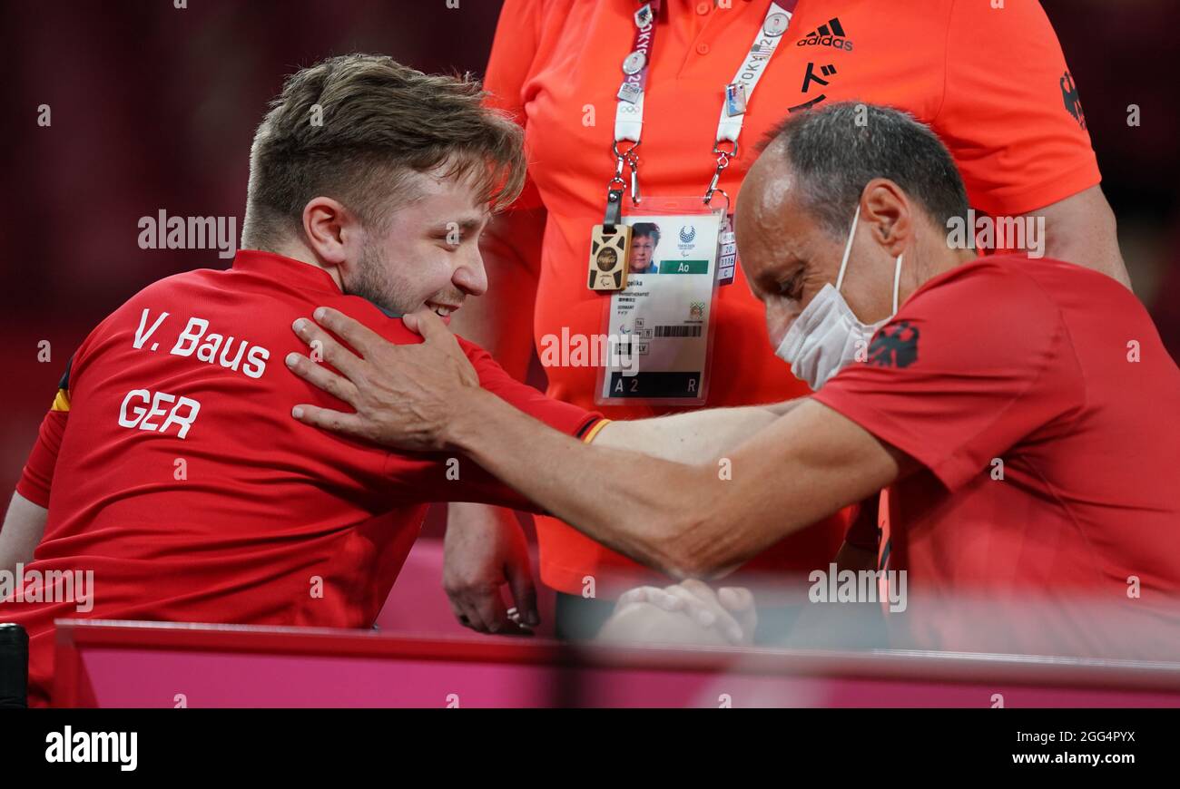 Tokio, Japan. 29th Aug, 2021. Paralympics: Table tennis, final, men's ...