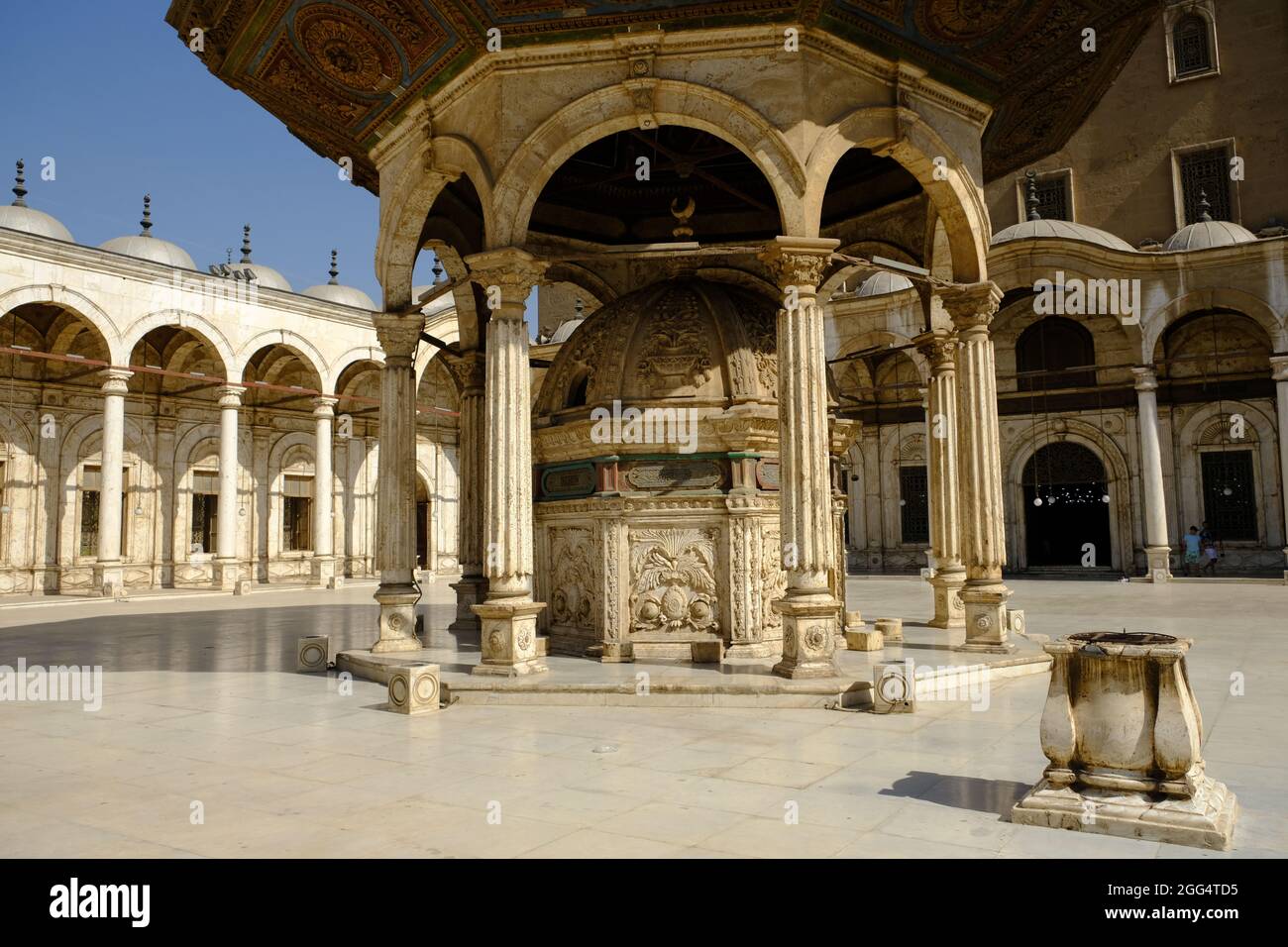 Egypt Cairo - Citadel of Cairo or Citadel - Courtyard Mosque of ...