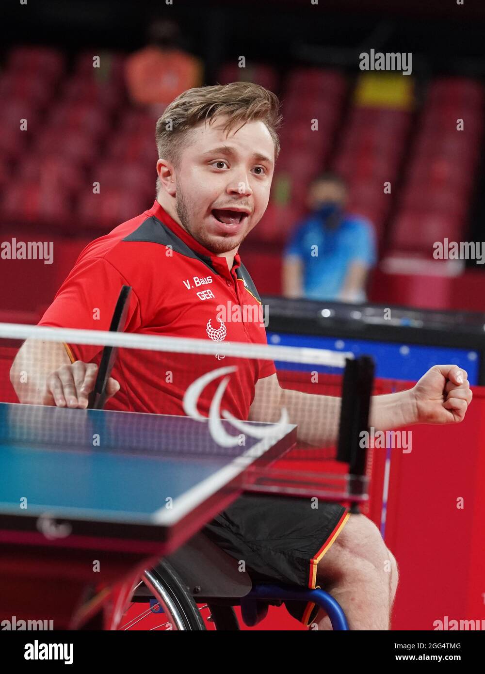 Tokio, Japan. 29th Aug, 2021. Paralympics: Table tennis, final, men's singles, Cao (China ...