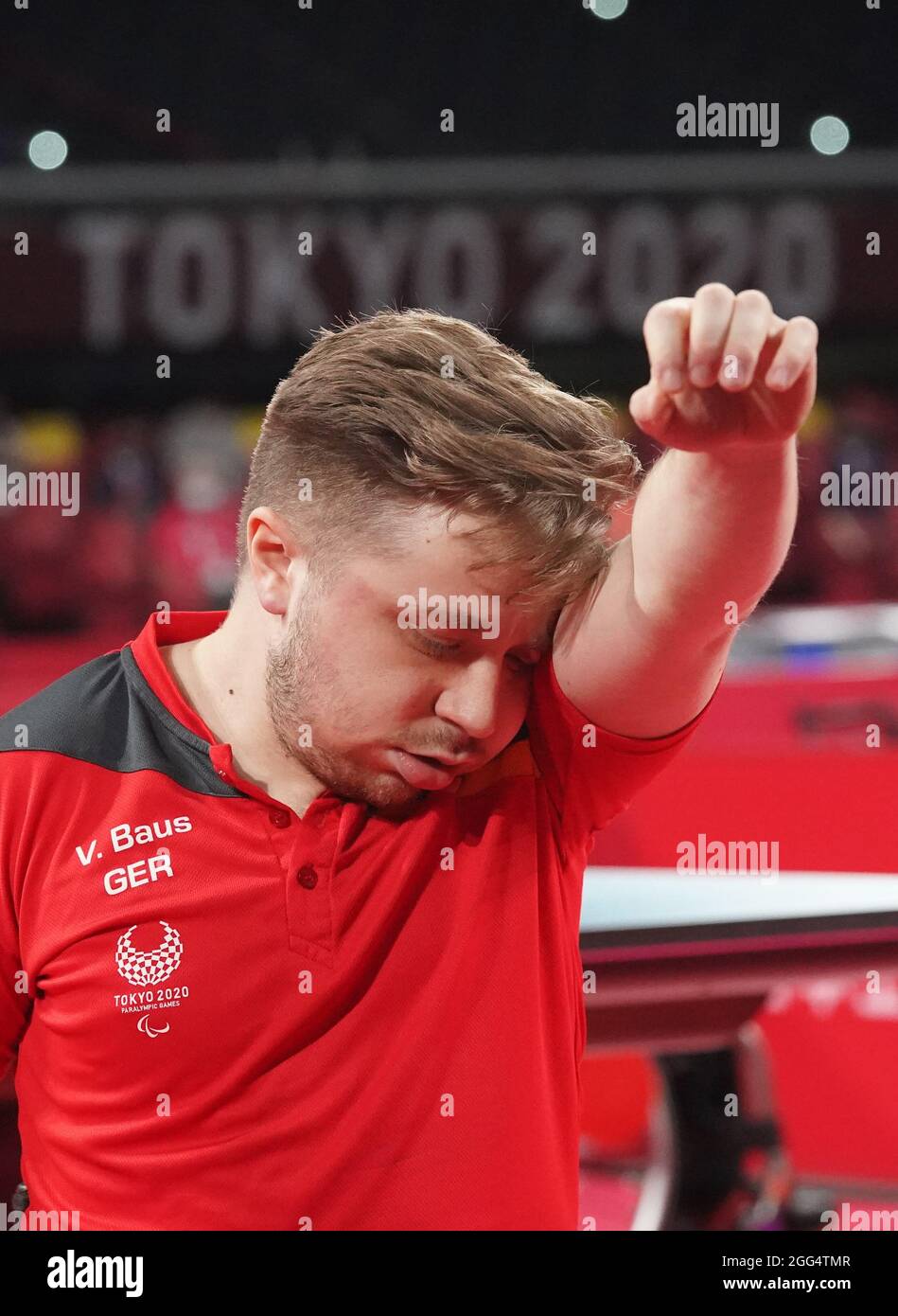Tokio, Japan. 29th Aug, 2021. Paralympics: Table tennis, final, men's singles, Cao (China ...
