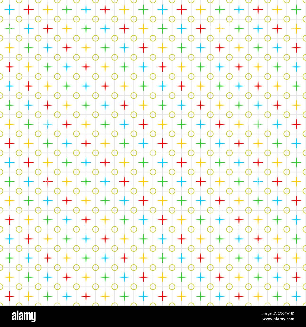 Colorful cross pattern Google colors Red, blue, yellow, green. Vector ...