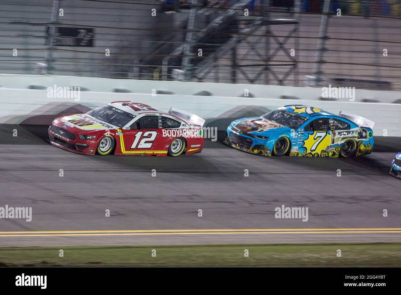 August 28, 2021: NASCAR Cup Series driver Ryan Blaney (12) takes the ...