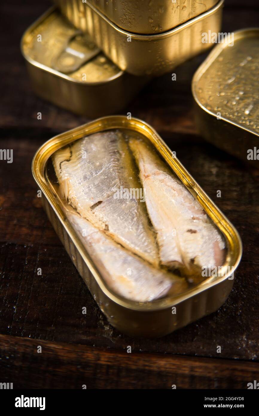 Boxes of sardines hi-res stock photography and images - Alamy