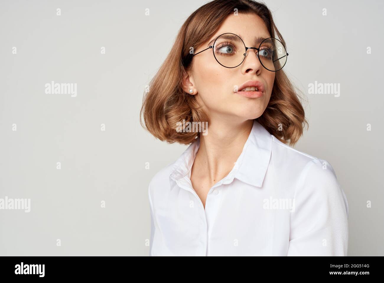 manager white shirts emotions work entrepreneur Stock Photo - Alamy