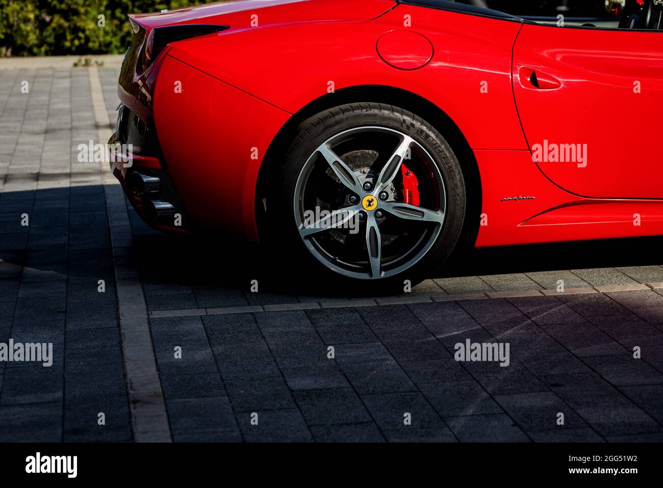 Ferrari parked hi-res stock photography and images - Alamy