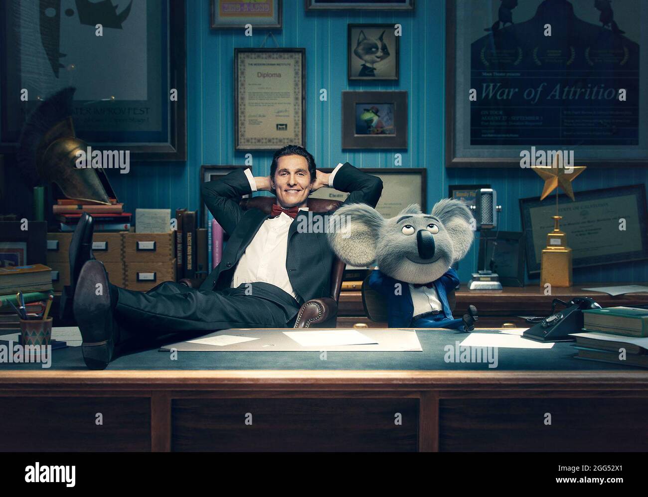 MATTHEW MCCONAUGHEY in SING (2016), directed by GARTH JENNINGS. Credit ...