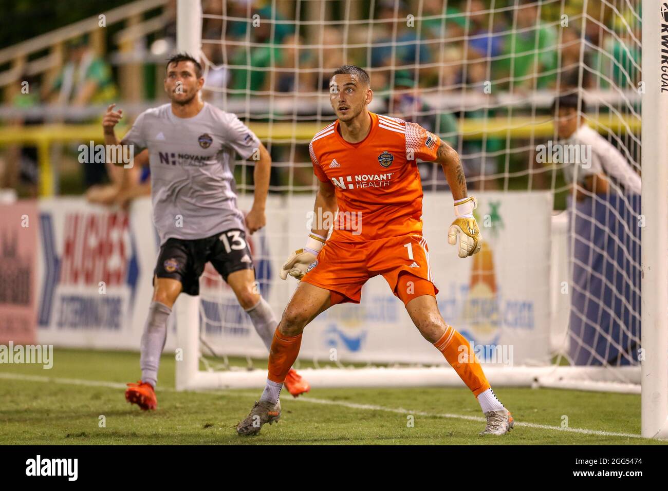 St. Petersburg, FL USA; Charlotte Independence goalkeeper Austin Pack ...