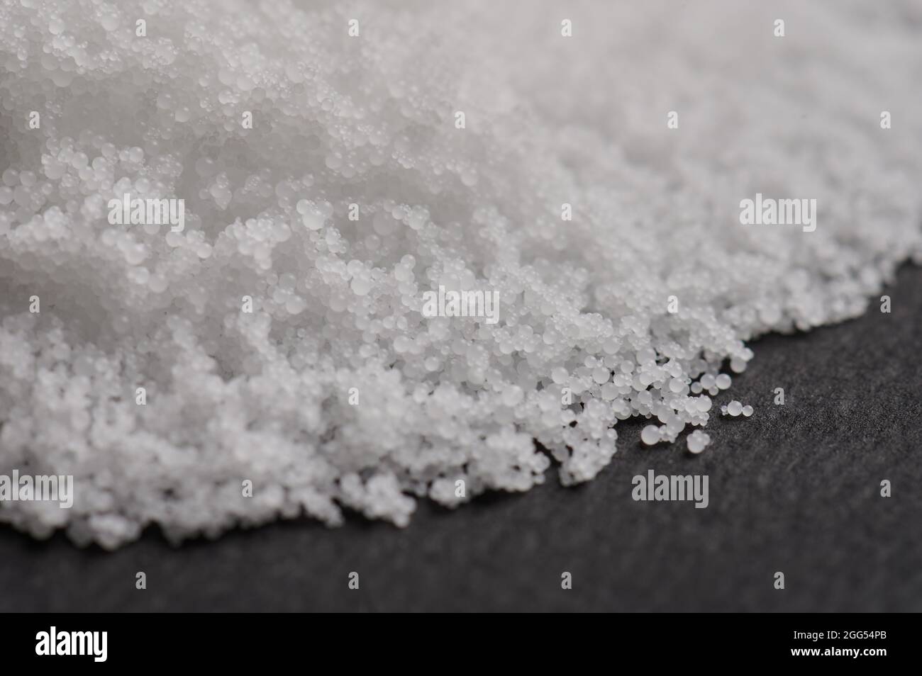 Close up of pile polycarbonate balls in pile. Granular balls Stock ...