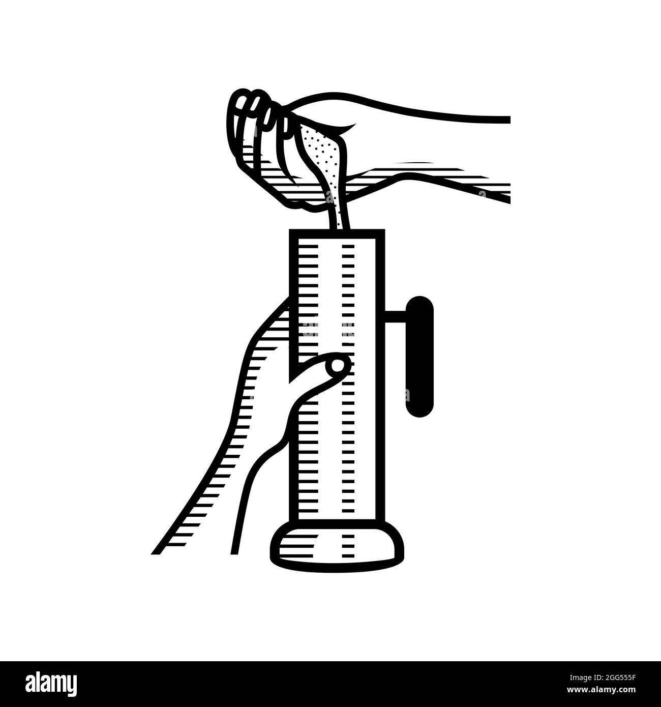 Hand pouring rice Stock Vector Images - Alamy