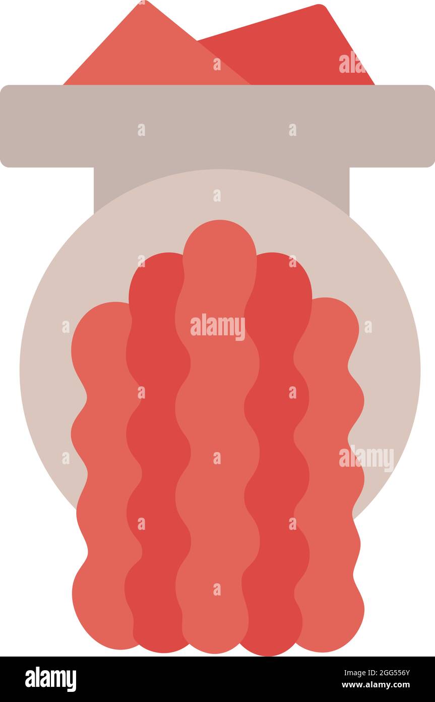 Mince icon. Mincemeat, forcemeat, minced meat. Isolated flat color icon ...