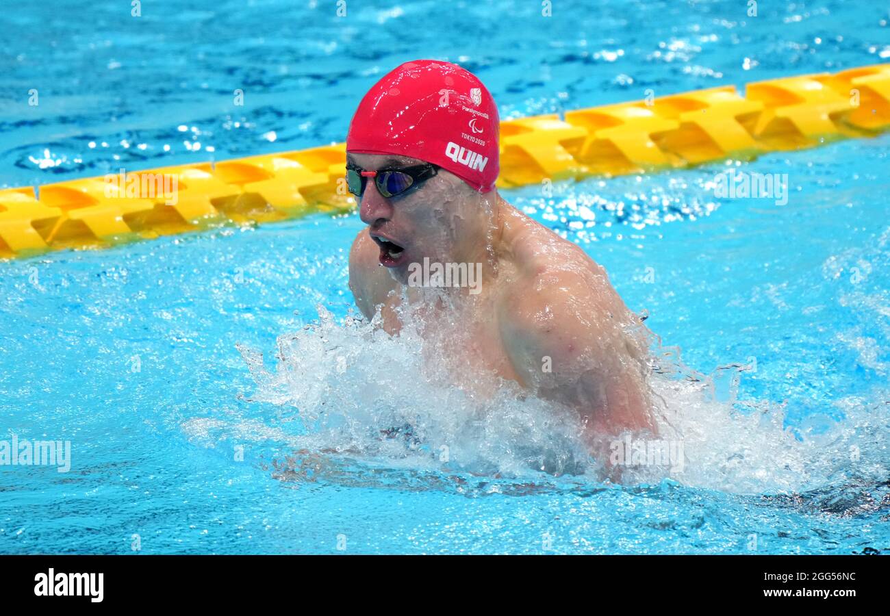 Great Britain's Scott Quin on his way to a Bronze in the Men's 100m ...
